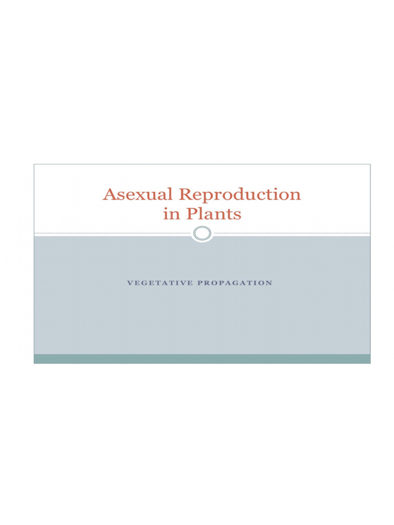 P5.Sci - Asexual Reproduction in Plants - Te | PDF