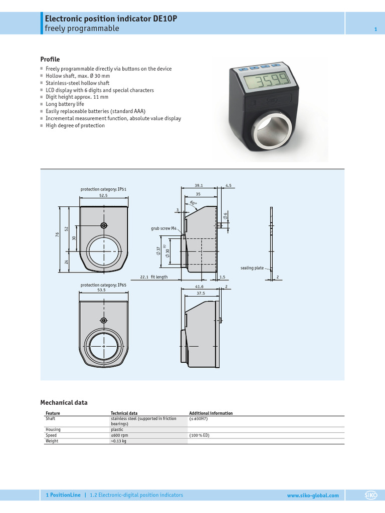 Data Sheet De10p | PDF | Electricity | Mechanical Engineering