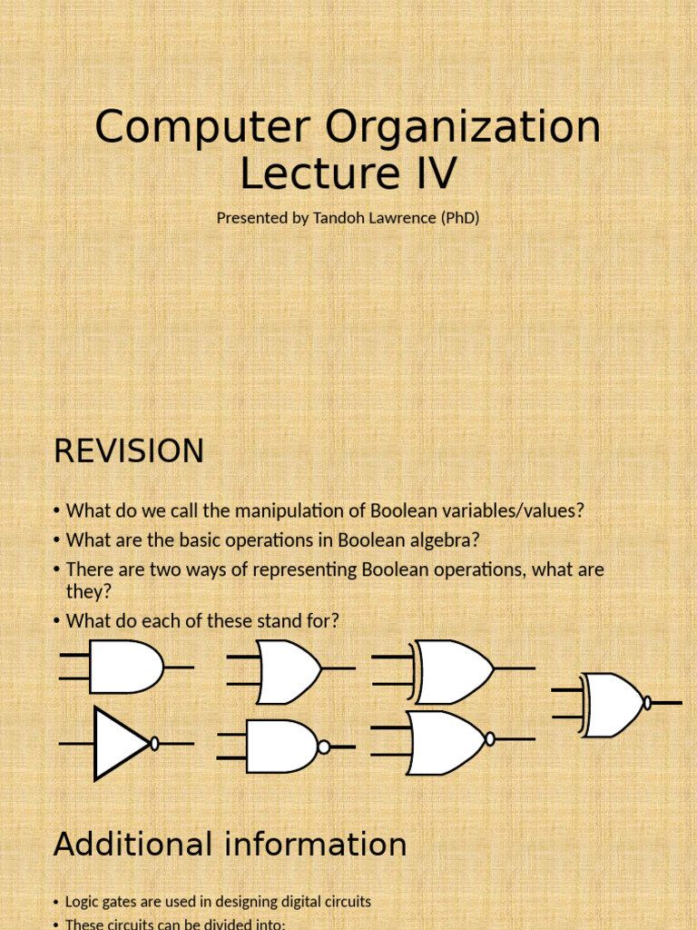 Computer Organization Lecture III | PDF | Digital Electronics | Mathematics