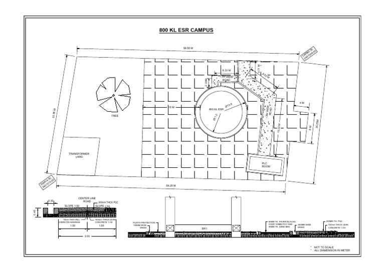 800 KL Esr Campus-Model | PDF | Building Materials | Concrete