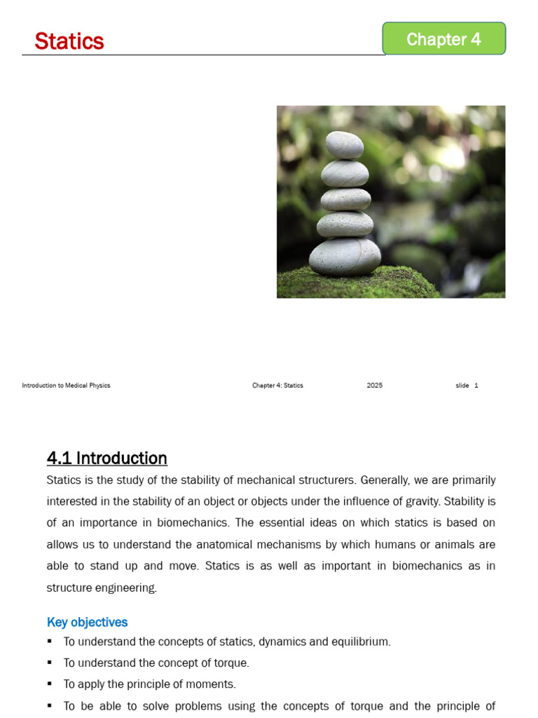 IntroMedicalPhys Chap4 2025 | PDF | Lever | Torque