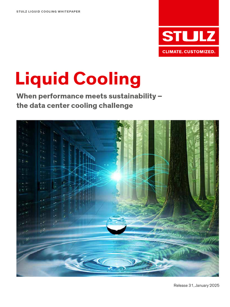 STULZ Whitepaper Liquid Cooling 2503 en | PDF | Data Center | Thermodynamics