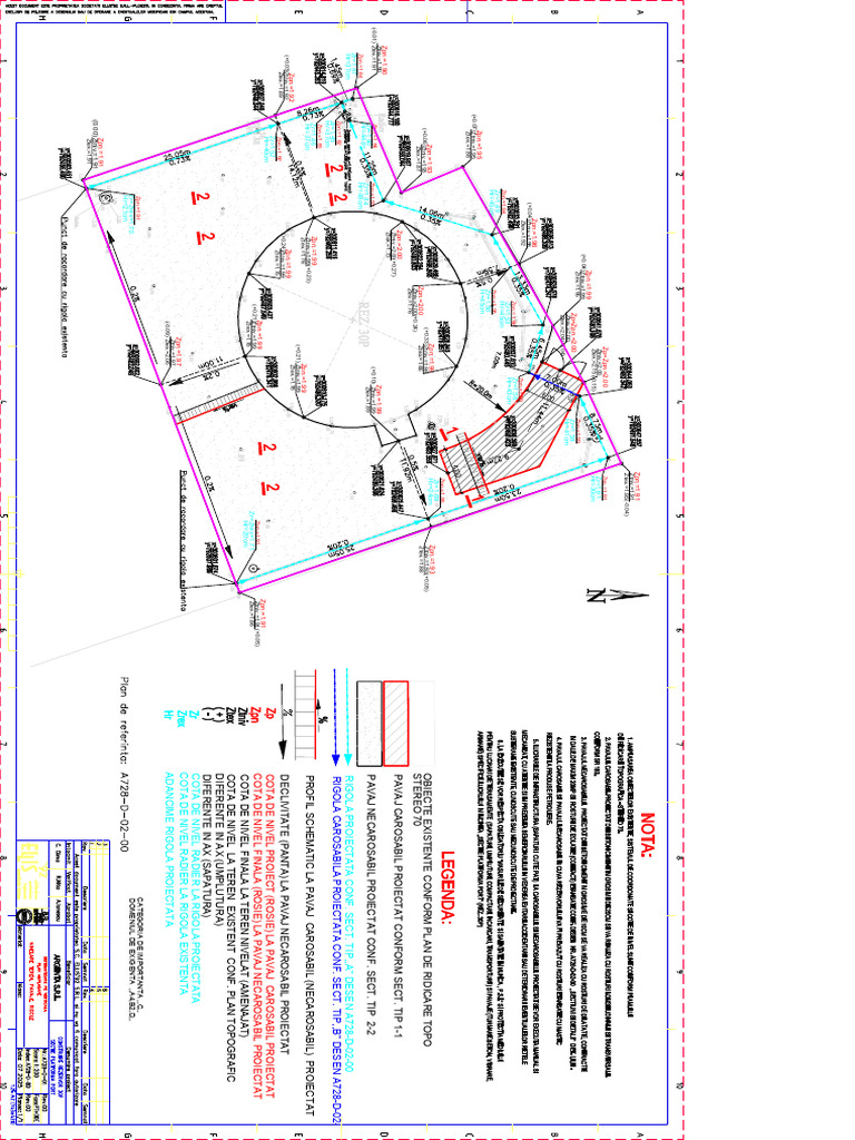 A728-D-01-Plan Ampl Rigole Si Pavaje | PDF