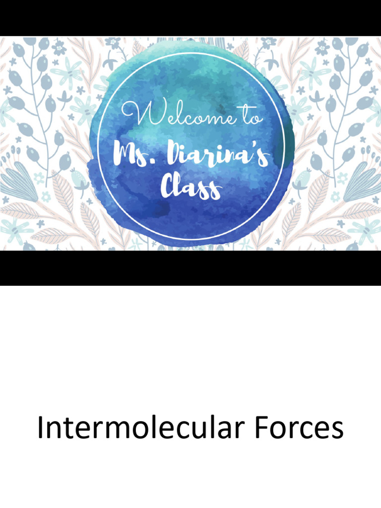 GenChem2 IMF Liquids and Solids | PDF | Intermolecular Force | Chemical ...