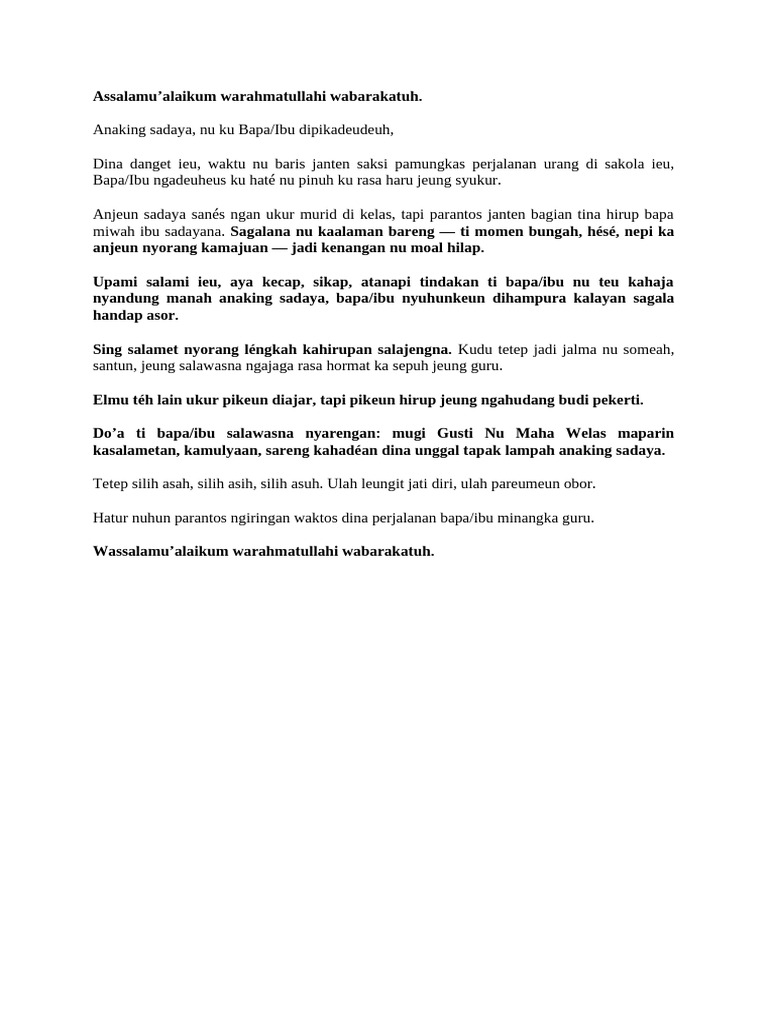 Kata Kata Sungkem | PDF