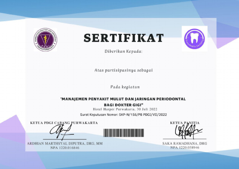 Sertifikat - Muhammad Kindi Al Farabi Rasikh | PDF