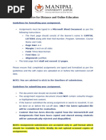 Updated Guidelines For Internal Marks and Assignments Online | PDF ...