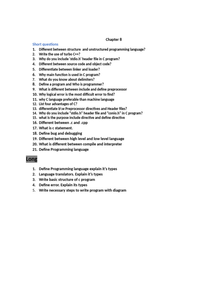 12th Computer 8th Chapter | PDF