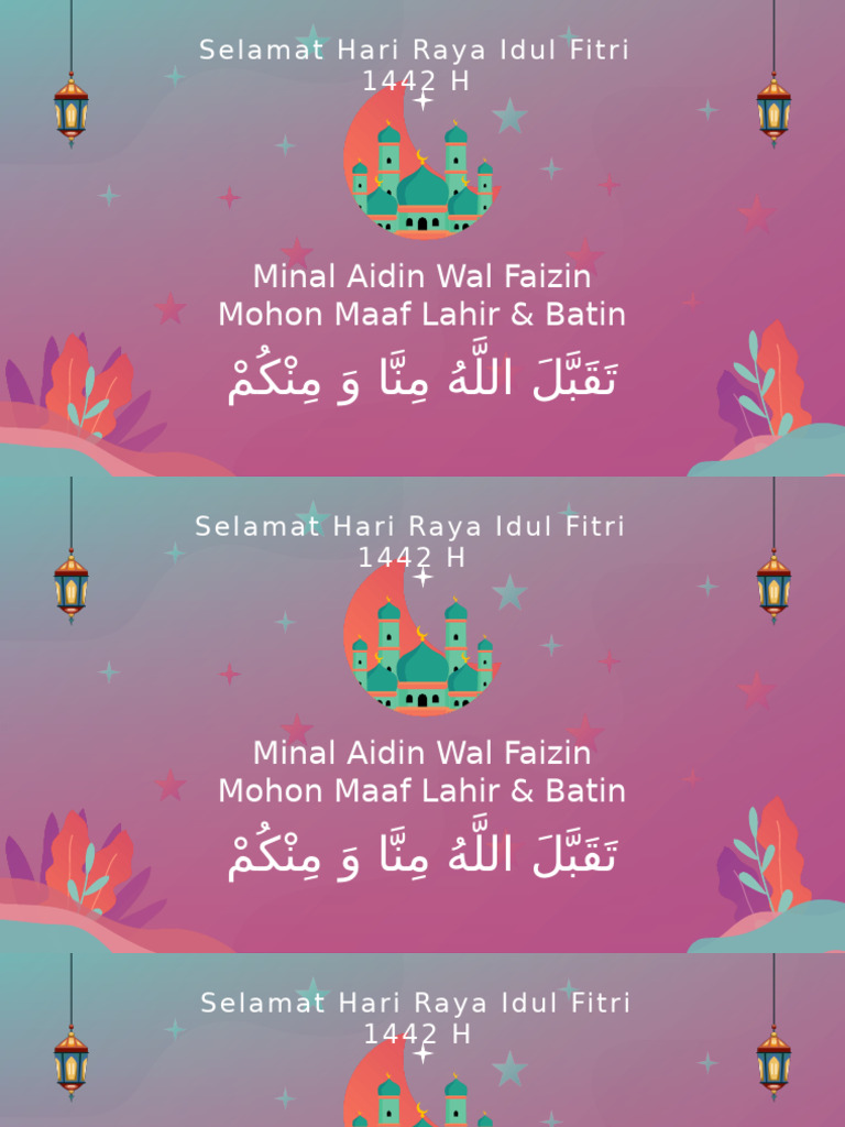 Selamat Hari Raya Idul Fitri 1442 H | PDF