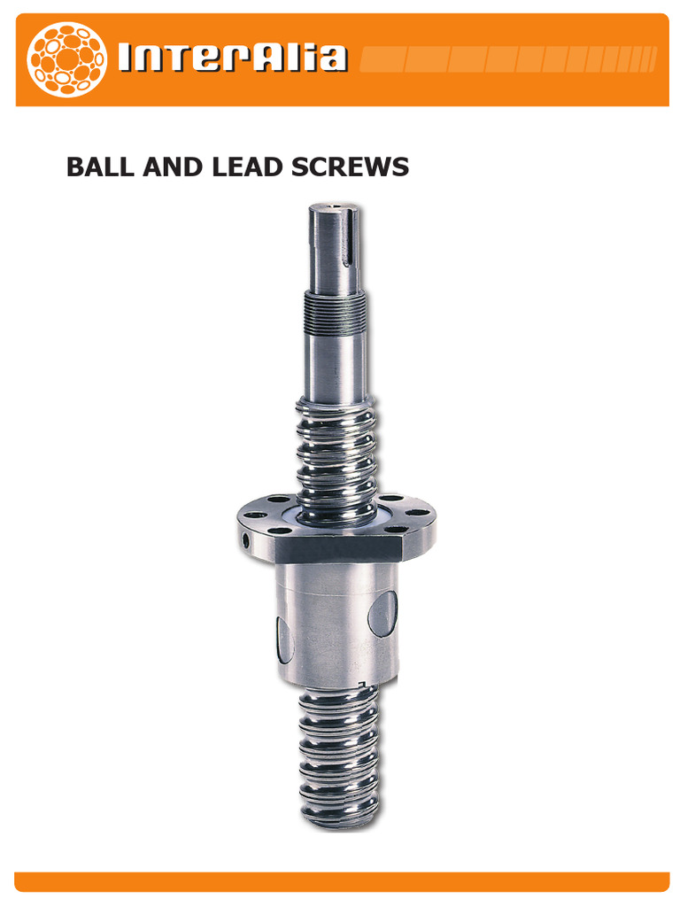 Precision Ball and Lead Screws Guide | PDF | Screw | Building Materials