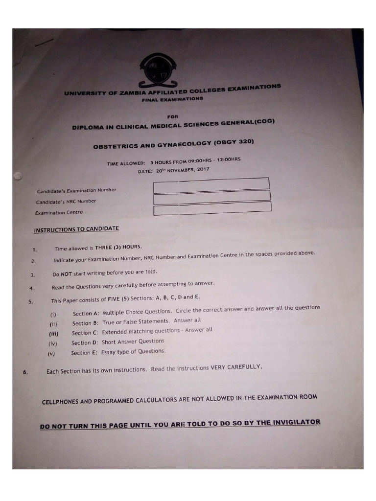 OBS Final Past Papers | PDF