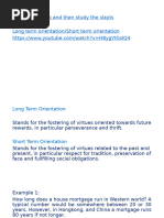 Long-Term vs Short-Term Orientation | PDF | Behavioural Sciences ...