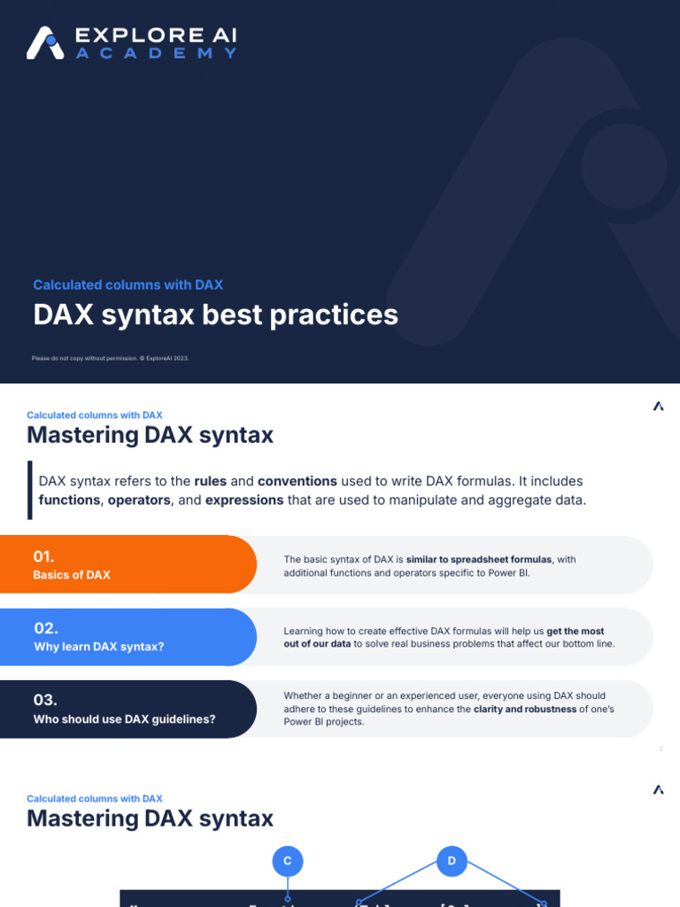DAX Syntax Best Practices | PDF | Computer Programming | Software Engineering