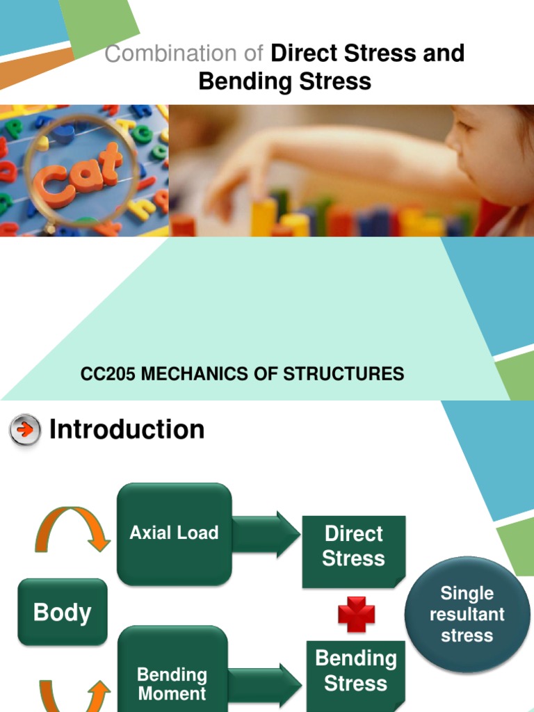 CC205 5 Combined Direct Bending Stress | PDF | Bending | Stress (Mechanics)