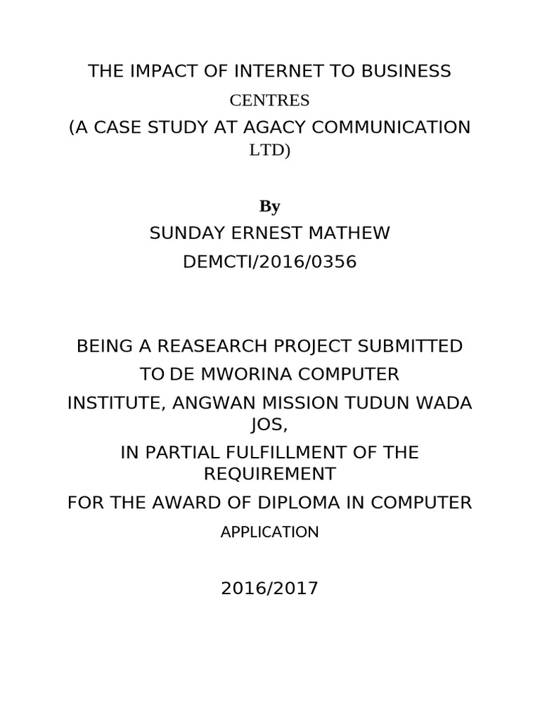 Computer Project - Original Copy - 1 | PDF | Internet Protocols | Communications Protocols