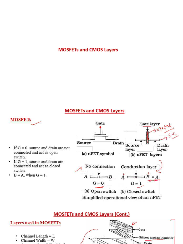 MOSFETs and CMOS Layers | PDF | Mosfet | Field Effect Transistor