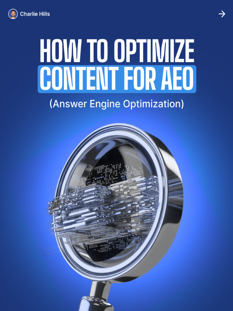 How To Optimize Content For AEO | PDF