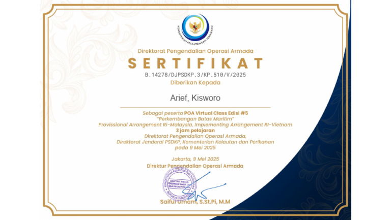 Sertifikat Virtual Class Edisi 5 | PDF