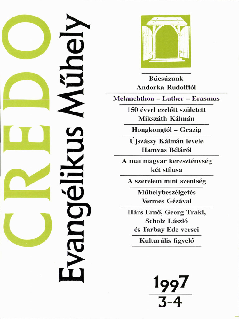 Credo 1997 3-4 | PDF