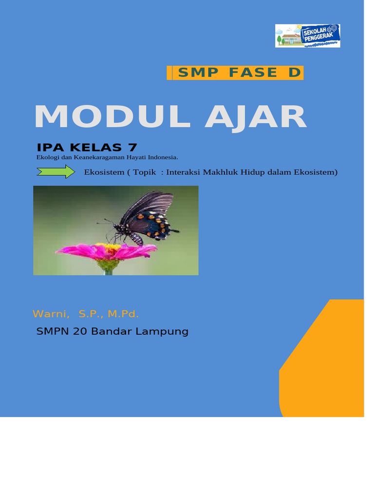 Modul Ajar Ilmu Pengetahuan Alam (IPA) - Modul Ajar Interaksi Makhluk Hidup Dalam Ekosistem ...