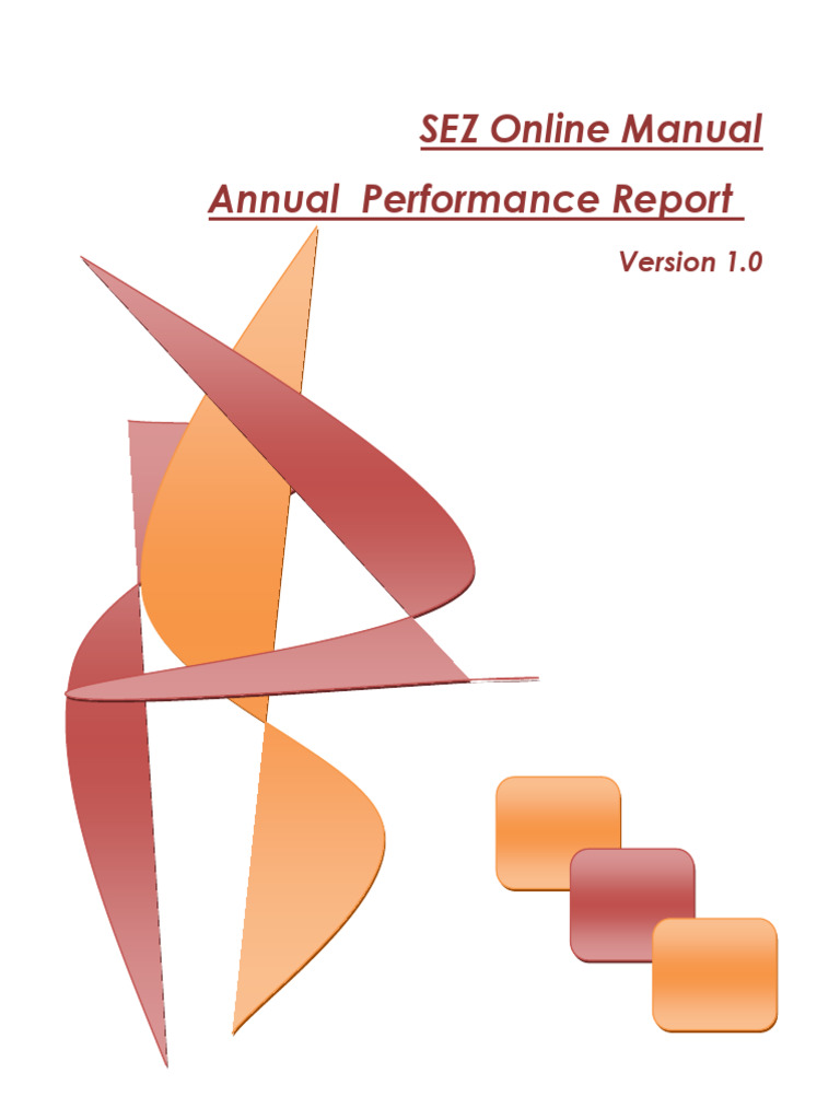 Annual Performance Report Guide for SEZ | PDF | Databases | Screenshot