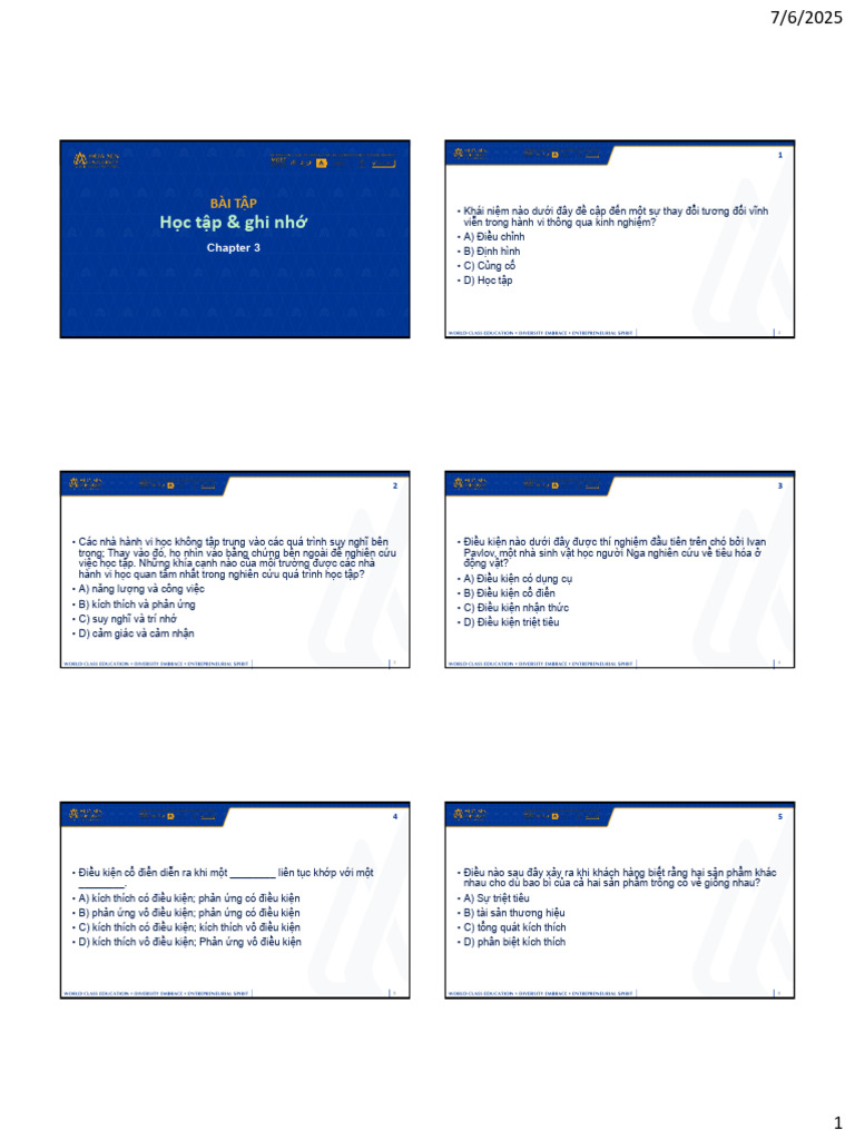 HSU - CB - Bai Tap 3 | PDF