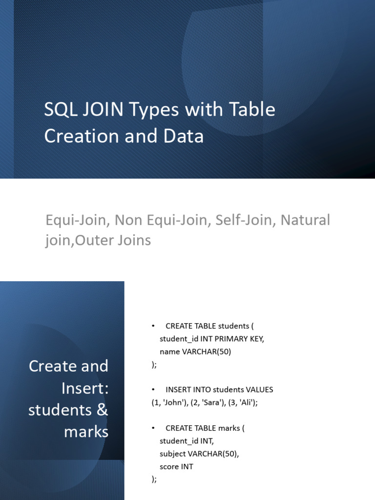 SQL JOIN Types With Tables | PDF | Data Management Software | Computer Data