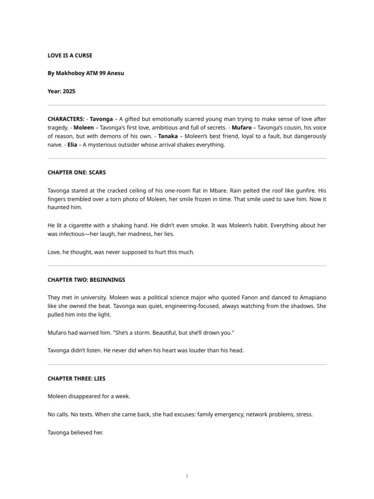 Love Is A Curse | PDF