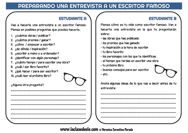 Ficha Entrevista A Un Escritor | PDF | Ajedrez