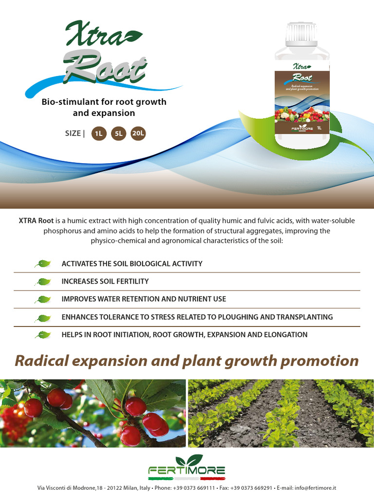 XTRA Root: Bio-Stimulant for Crops | PDF | Soil | Botany