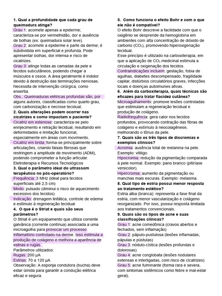 Dermato | PDF | Queimadura | Pele