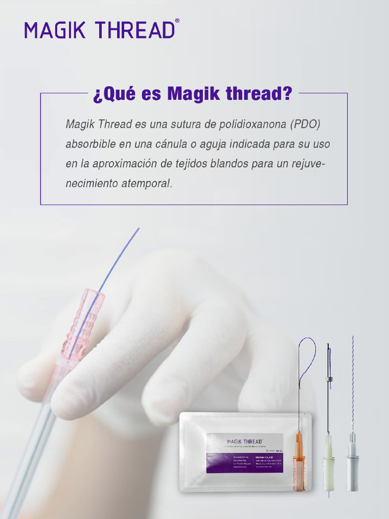 Vademécum Hilos Magik Thread Mono y 12D Tracción | PDF | Equipo medico