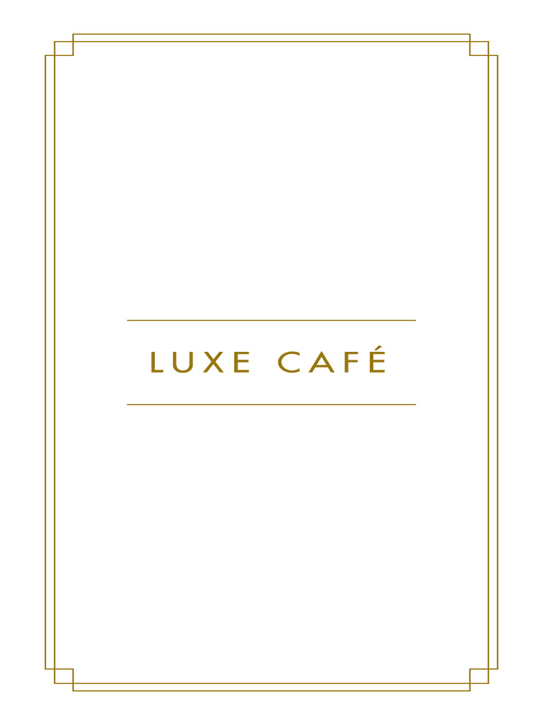 Luxe Cafe | PDF