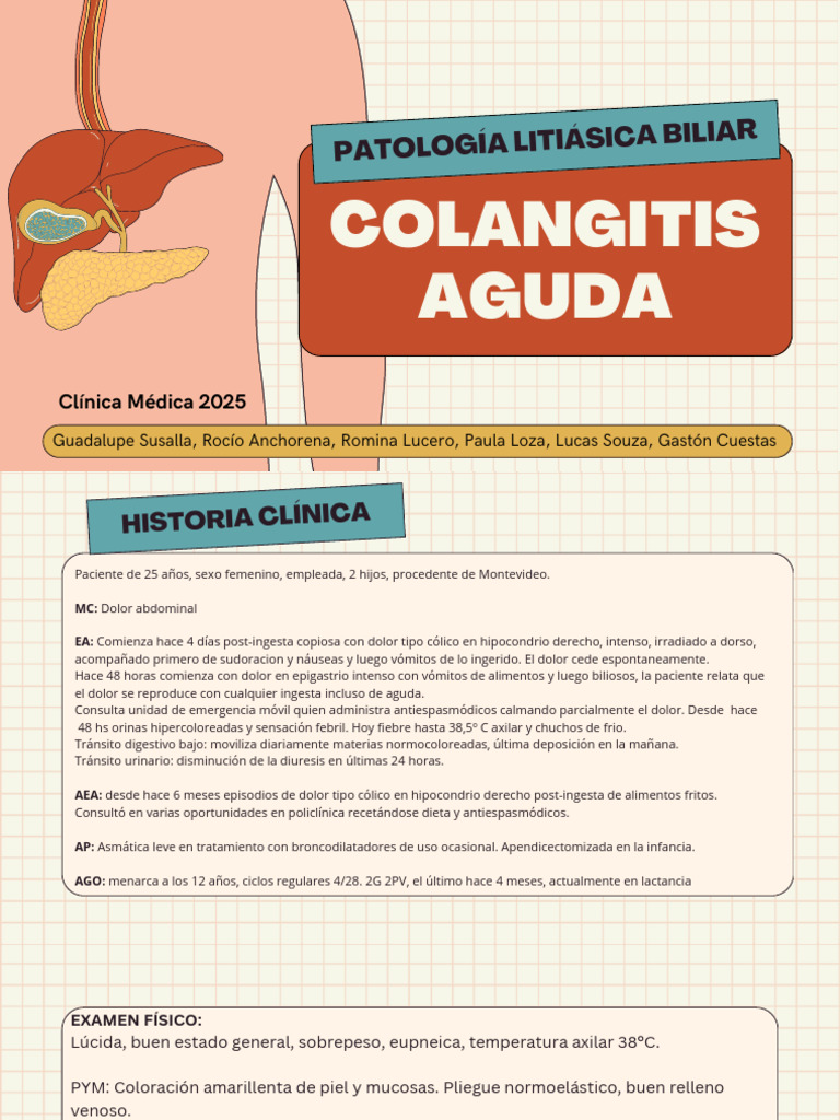 Colangitis Aguda: Diagnóstico y Tratamiento | PDF | Especialidades ...