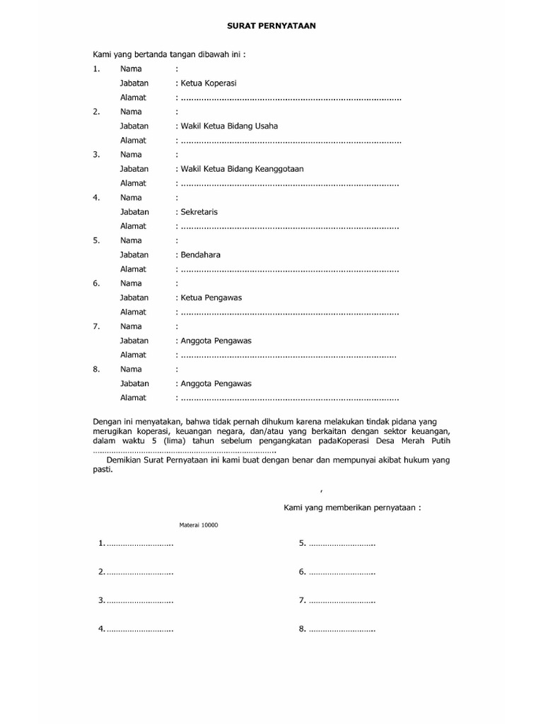 Surat Perny. TDK Bermslh Keuangan | PDF