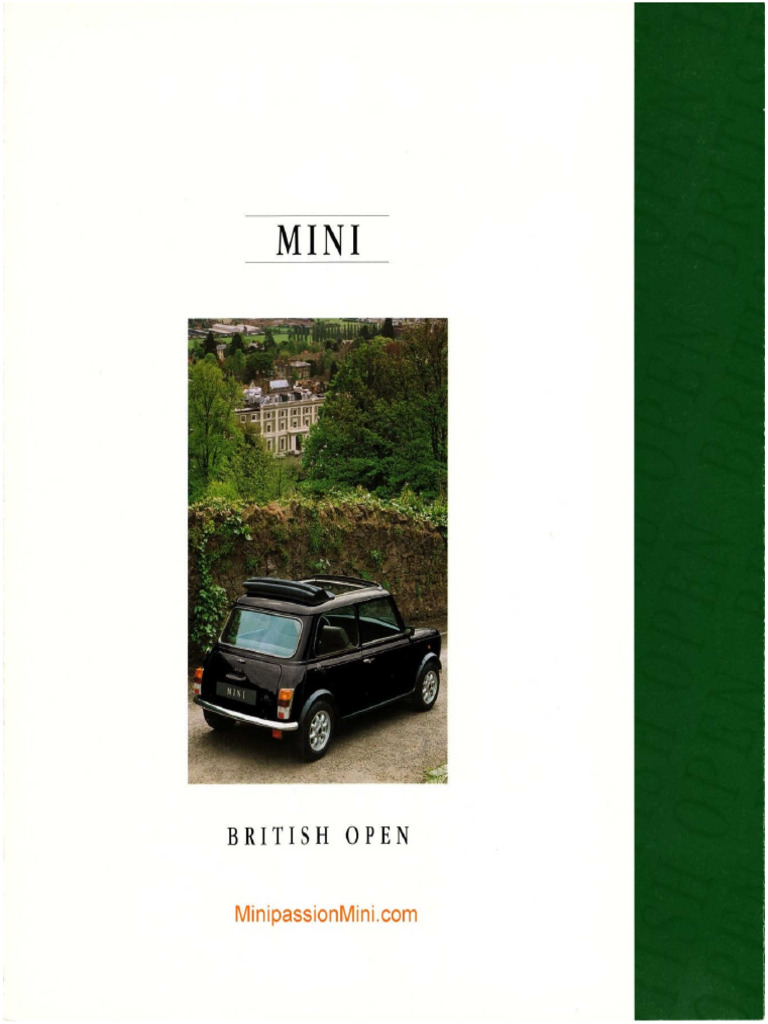 Rover Mini British Open Black 1993 D | PDF