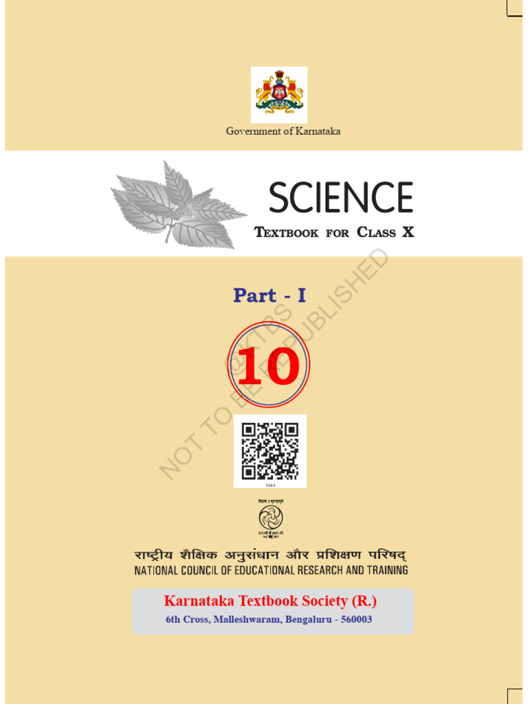 10th Eng Science Part - 1 2025-26 | PDF | Science