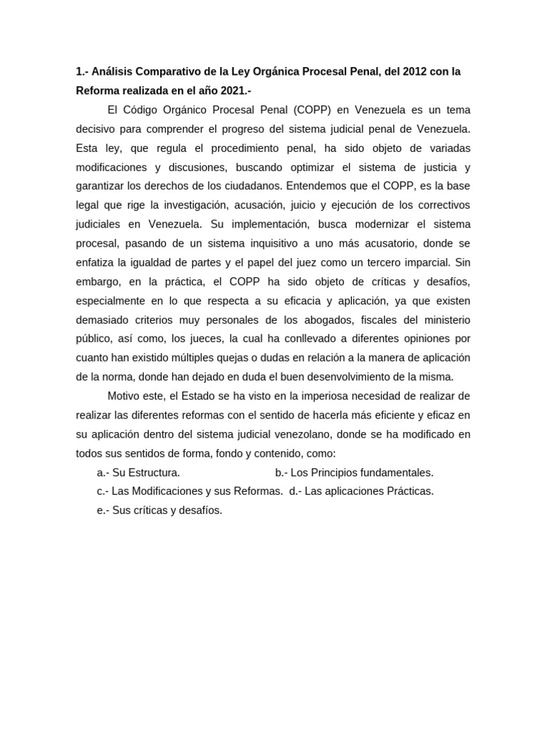 Analisis Resumen COPP | PDF
