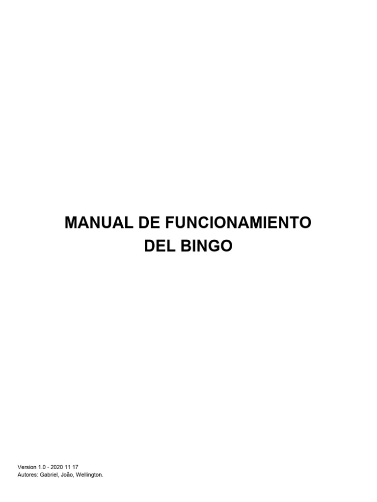 Manual Bingo Español Orion Gaming - Português | PDF | Hardware de la ...