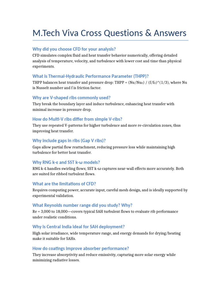 MTech Viva Cross QA CheatSheet | PDF
