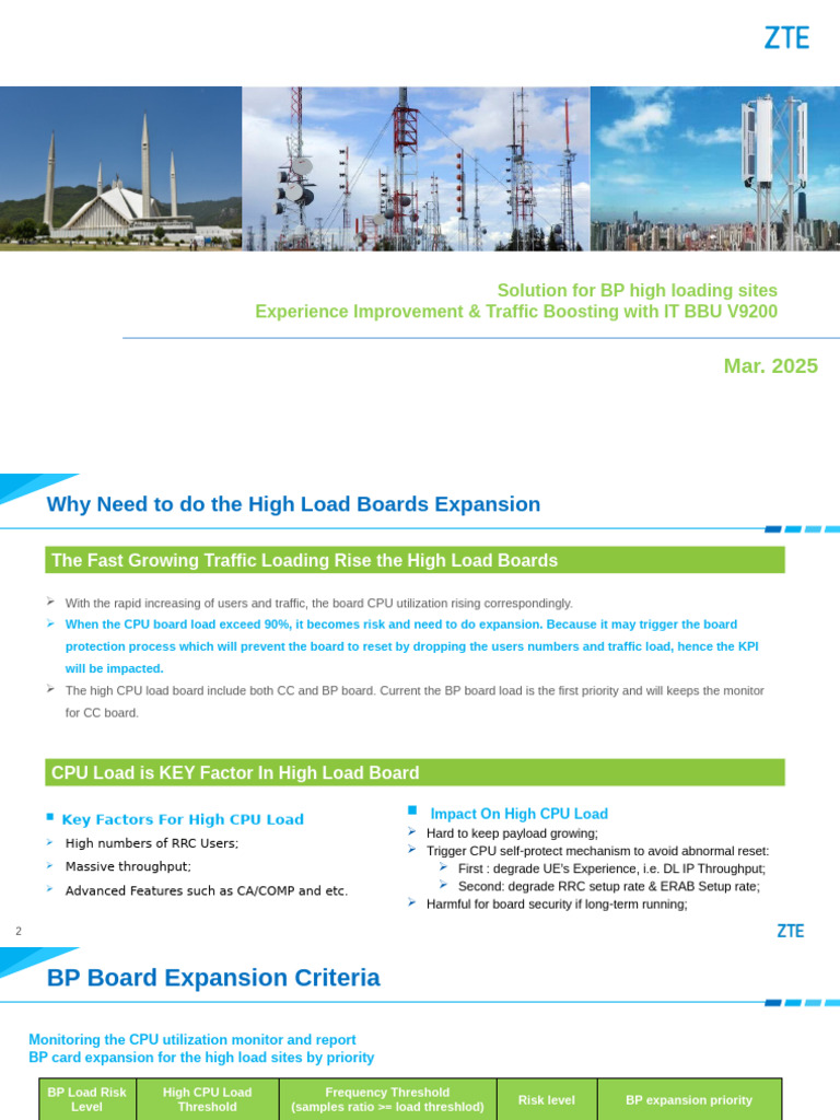 BP High Load Site Expansion Solutions | PDF