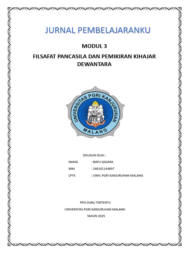 Bayu Sagara - 246101144897 - FIilsafat Pancasila Dan Pemikiran Ki Hajar ...