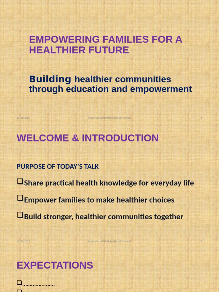 Diocese of Kampala Workshop Empowering Families For A Healthier Future ...