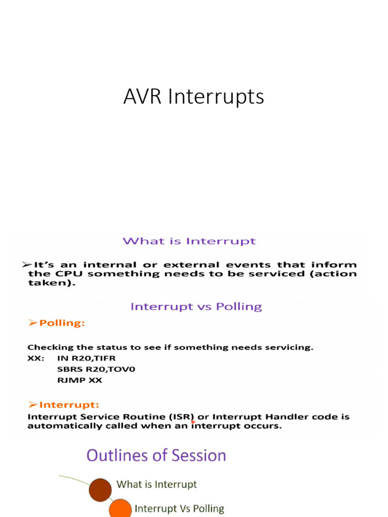 AVR Interrupts | PDF