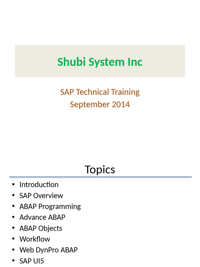 SAP ABAP Training Material | PDF | Parameter (Computer Programming) | Database Index