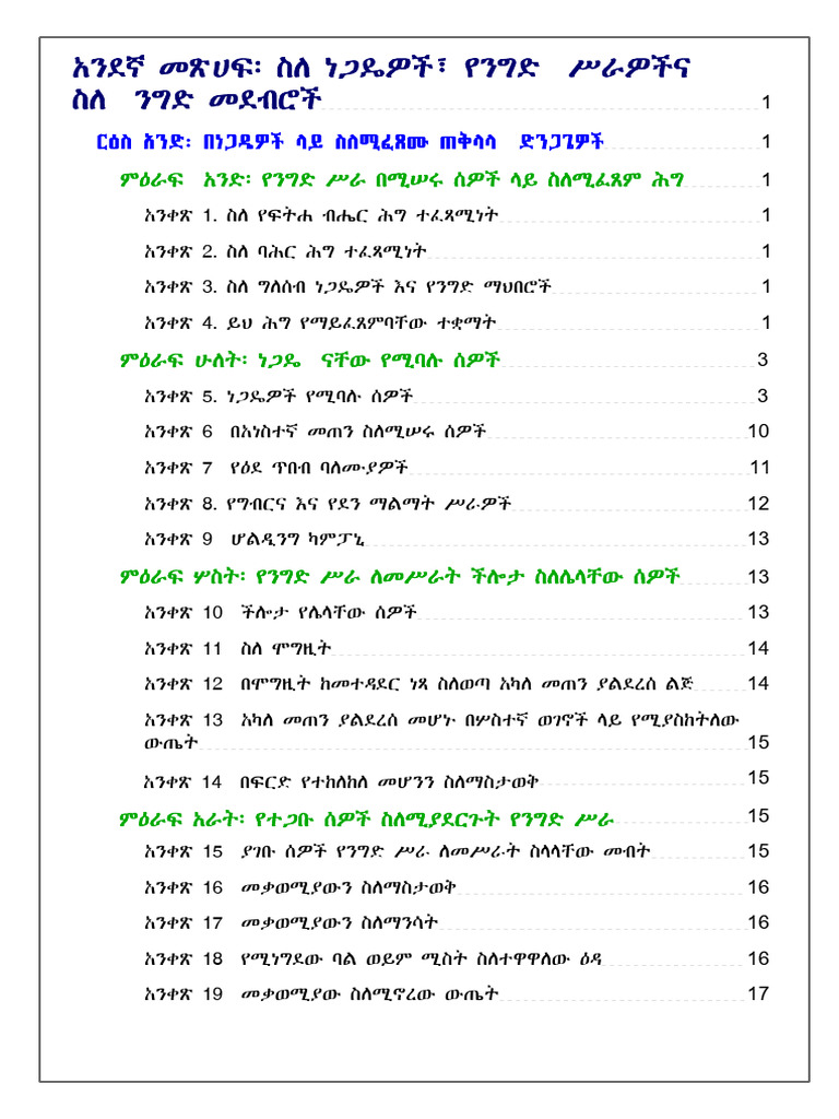 Commericial Code of Ethiopia-Amharic | PDF