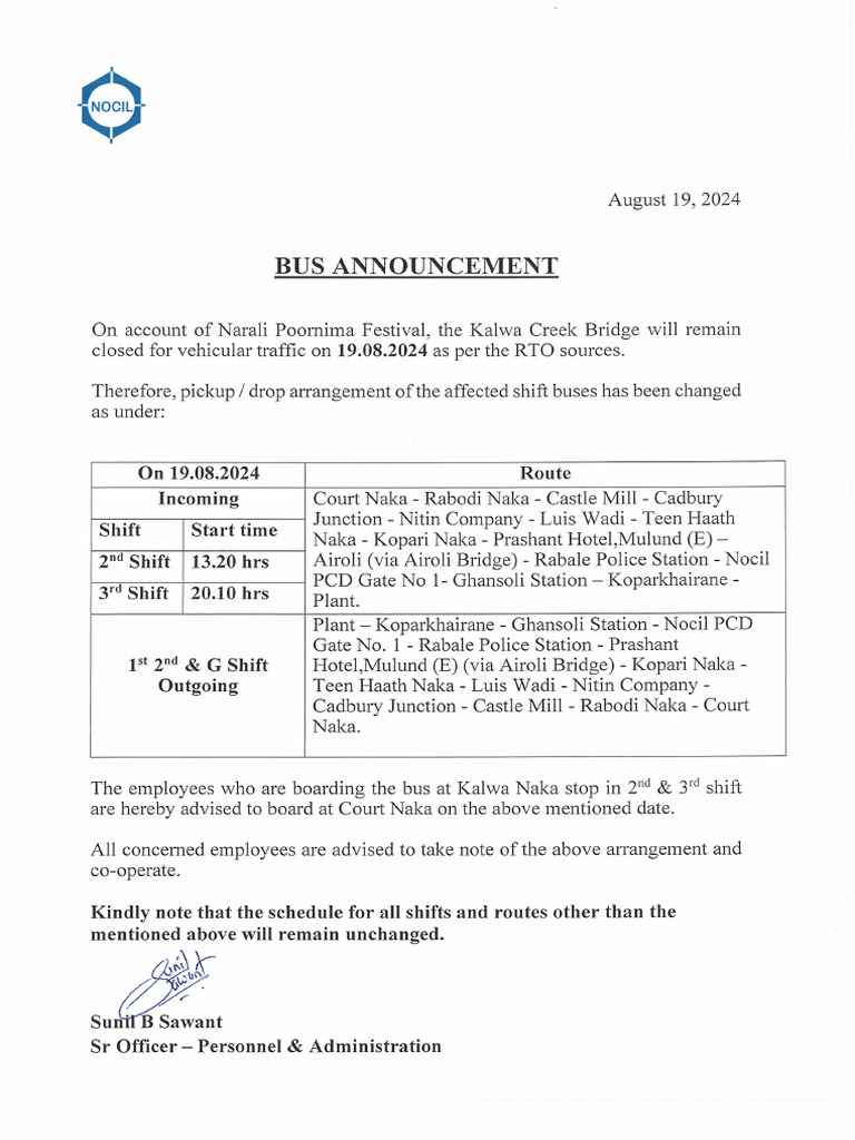Bus Announcement | PDF