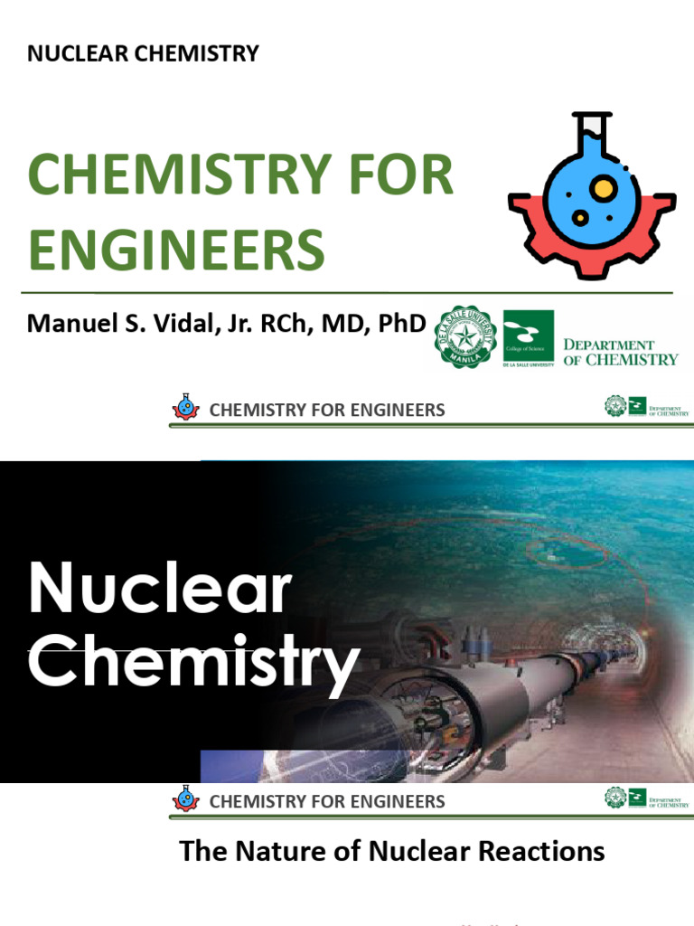 Nuclear Chemistry for Engineers Guide | PDF | Nuclear Physics | Neutron