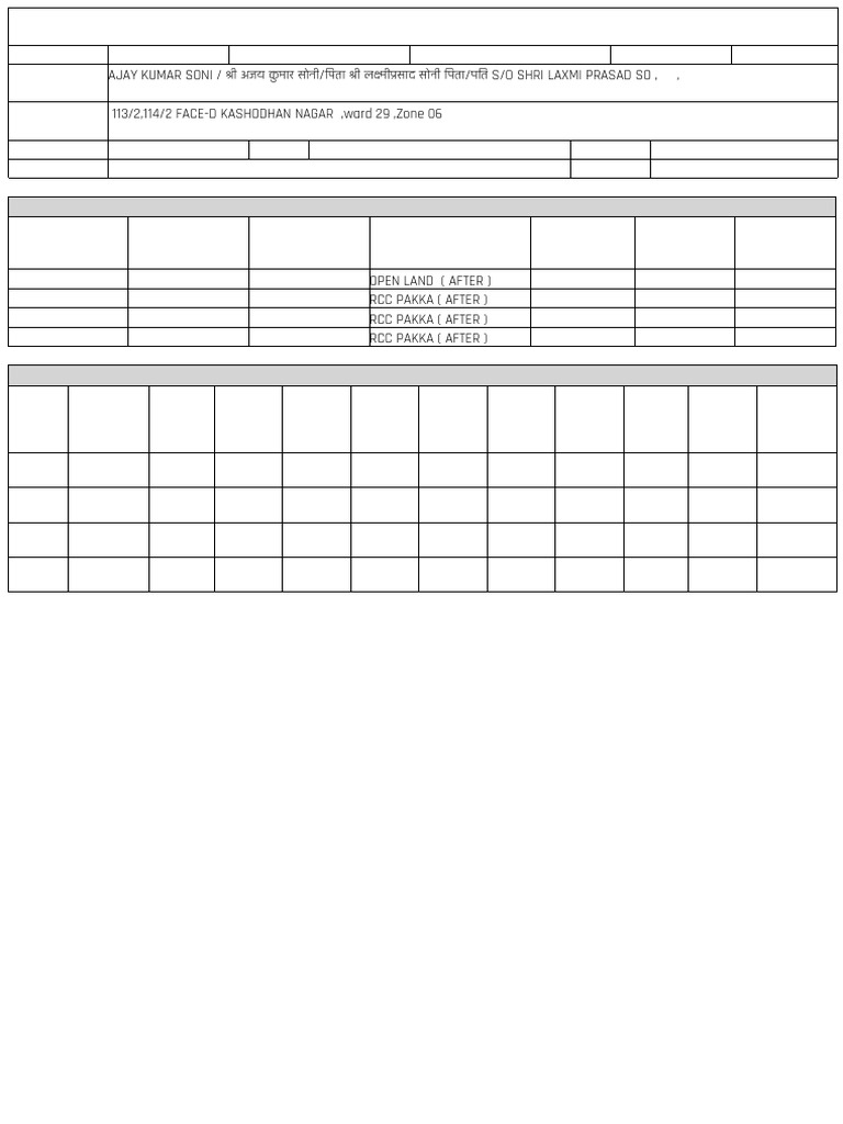 Jabalpur Property Tax Ledger Report | PDF | Taxes | Government Finances