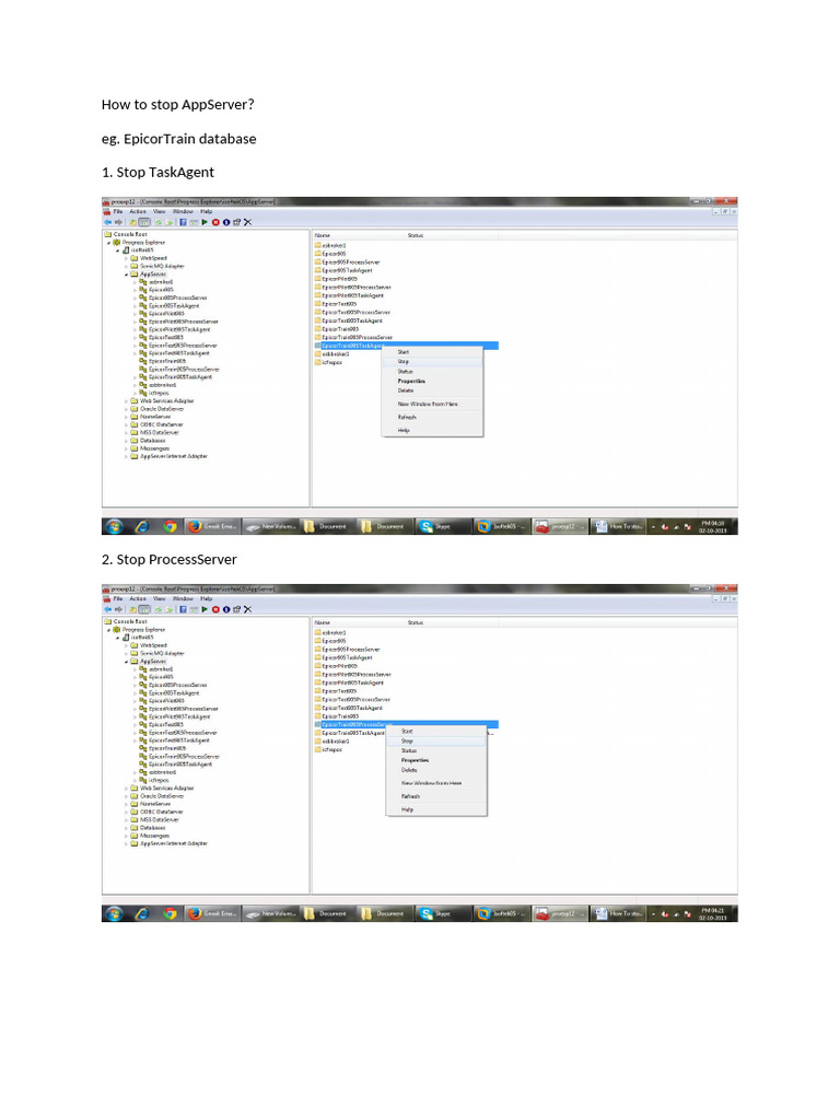 How To Stop AppServer | PDF